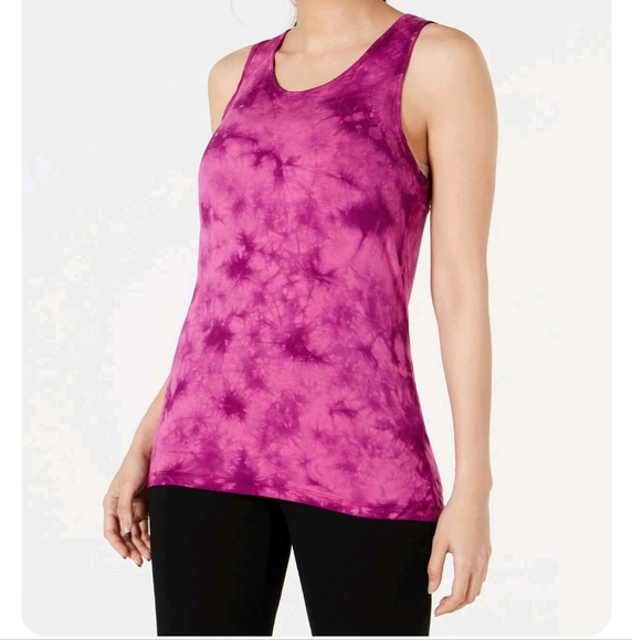 Ideology | Tops | Ideology Tiedyed Latticeback Tank Top Sweet Tart L ...